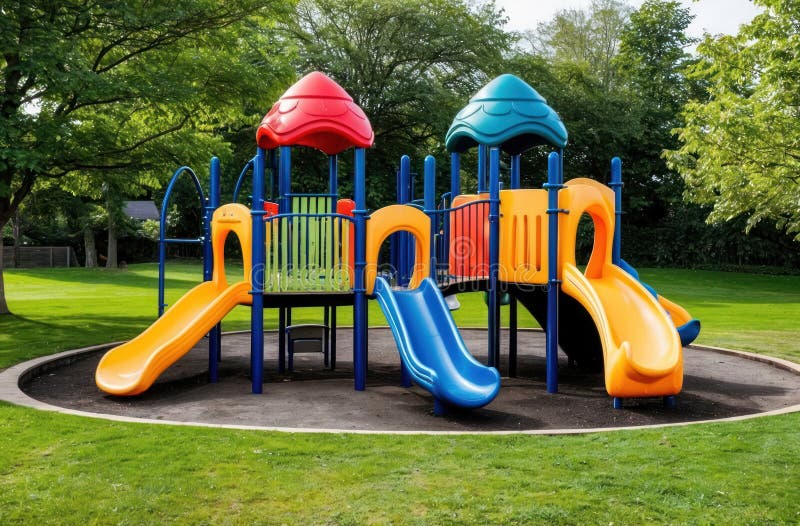 Playground Designed for Children, Featuring Diverse Range of Play ...