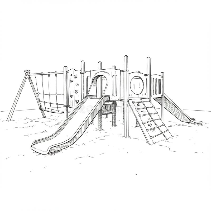 Net Playground Shading Stock Illustrations – 3 Net Playground Shading ...