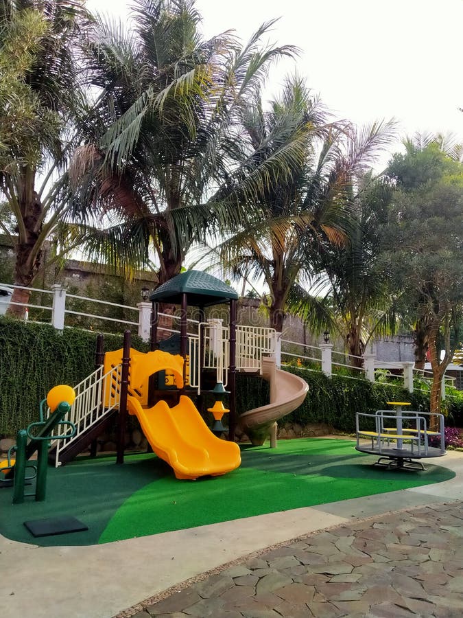 PlayGround Heaven Green Yellow Stock Image - Image of play, heaven ...
