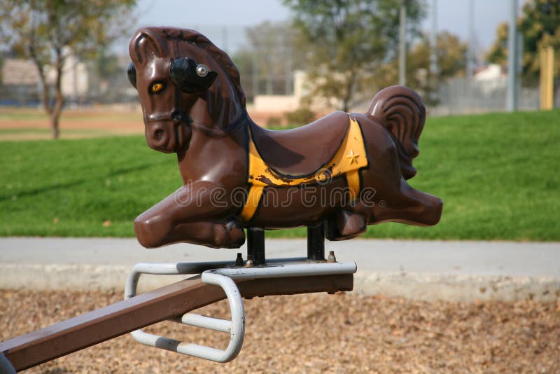 Playground Horse stock photo. Image of play, grass, seat - 5133254