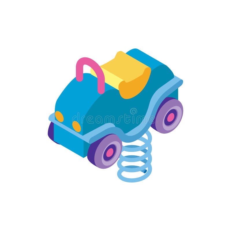 Playground Isometric Icon stock vector. Illustration of preschool ...