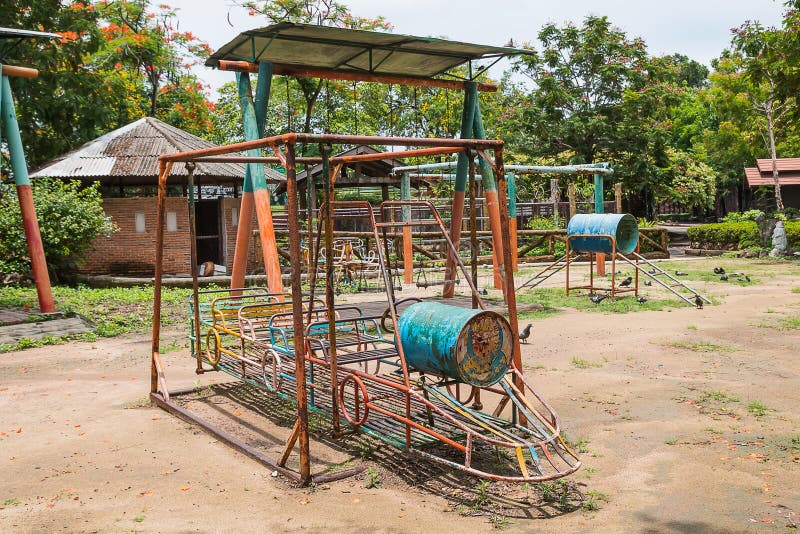 Playground stock image. Image of rust, chain, children - 96314311