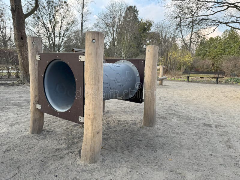 A Playground in the Park with an Interactive Board about Trees and ...