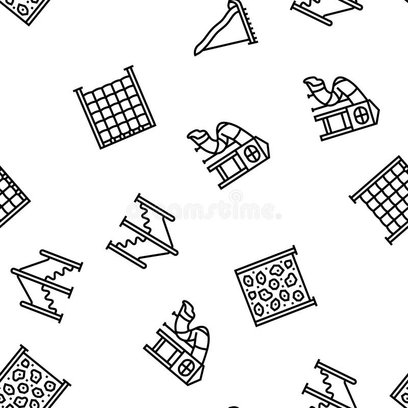 Playground Park Outdoor Play Vector Seamless Pattern Stock Vector ...