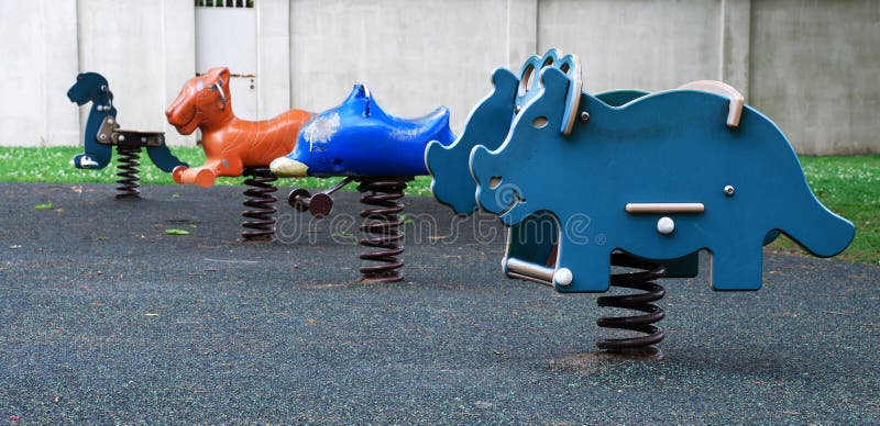 Playground Rides stock image. Image of adandon, ancient - 9174205