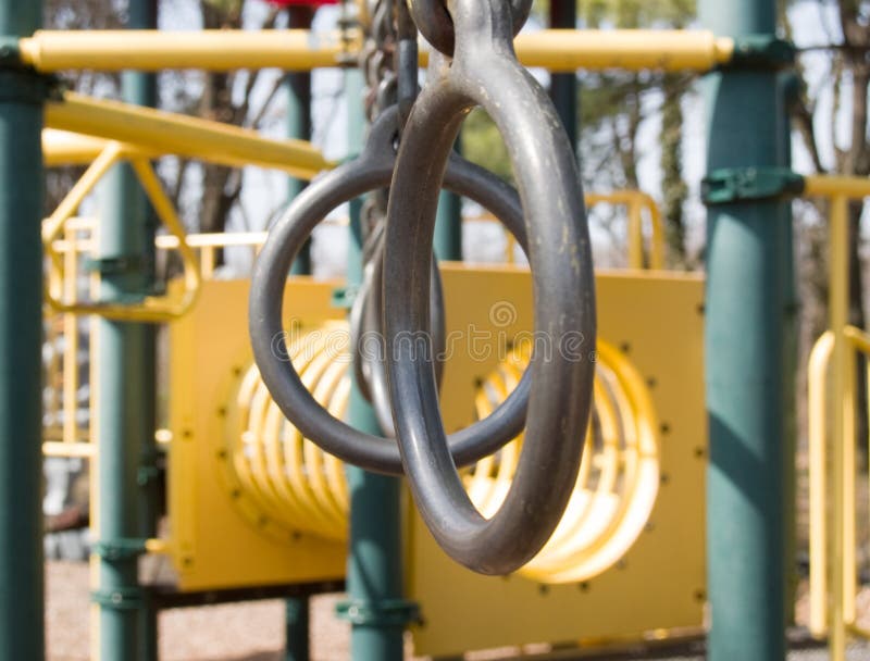 Playground Rings stock image. Image of play, rings, equipment - 4652463