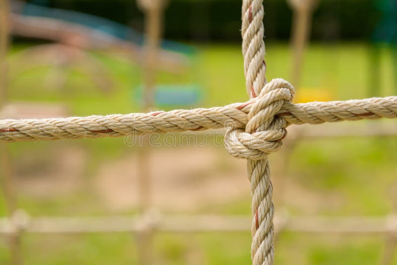 Playground Rope,Climbing Nets in Playground Stock Image - Image of ...