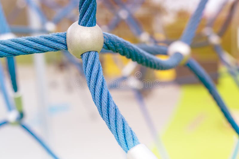 Playground with ropes stock image. Image of modern, champion - 51555063