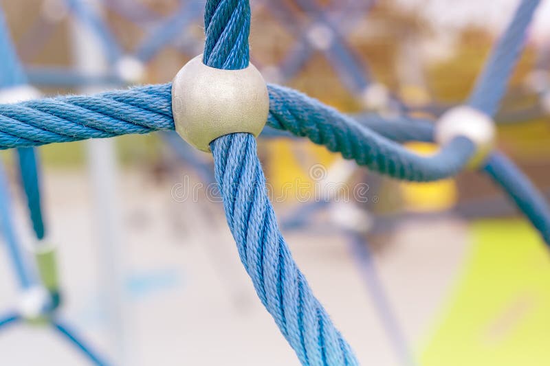Playground with ropes stock image. Image of pretty, abstract - 142086871