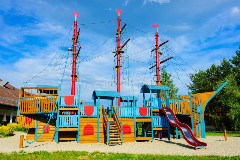 Noah S Ark Playground Equipmen Stock Photo - Image of recreational ...