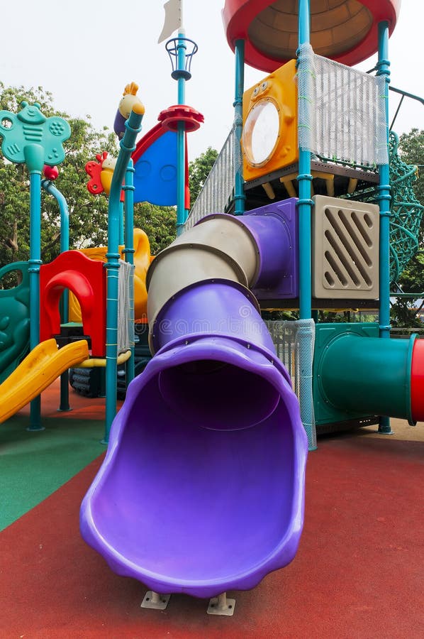 Playground--slide stock photo. Image of colours, development - 22063896