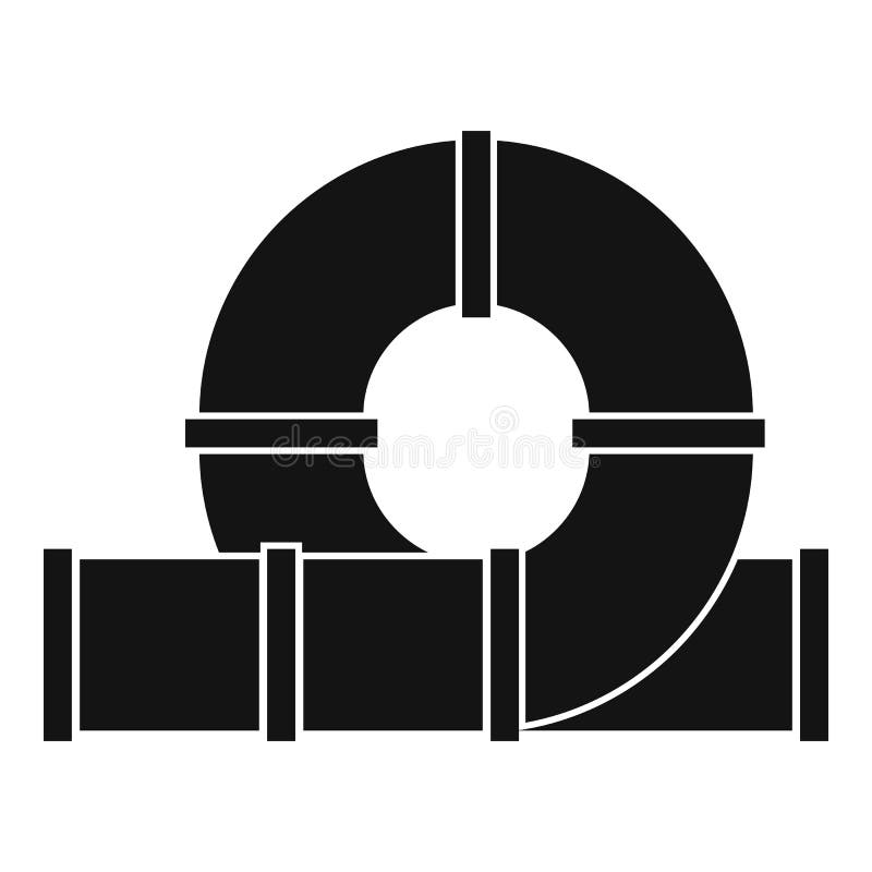 Playground Slider Water Tube Icon, Simple Style Stock Vector ...