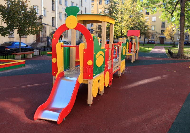 Playground steam train stock image. Image of leisure - 34173447