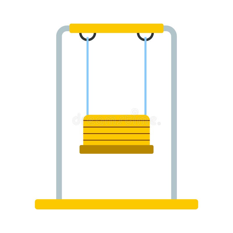 Playground Swing Icon, Icon Cartoon Stock Vector - Illustration of girl ...