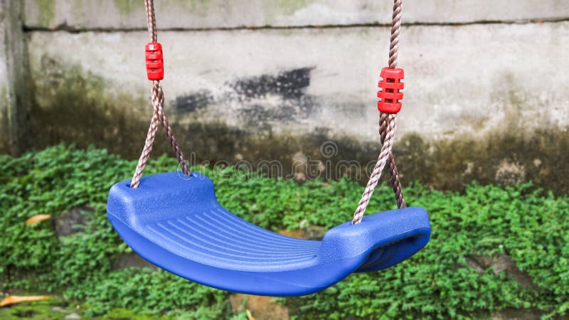 Playground Swing Set (selective Focus) Stock Image - Image of grass ...