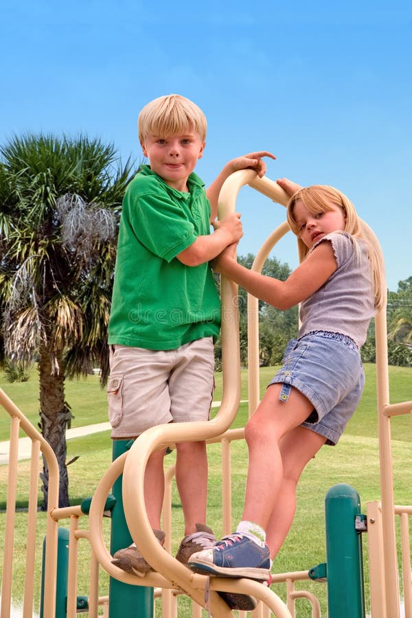Playground fun stock photo. Image of playground, blue, laughter - 127822