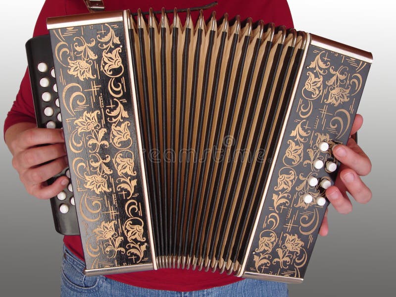 Playing the accordion stock image. Image of music, squeezebox - 2355185