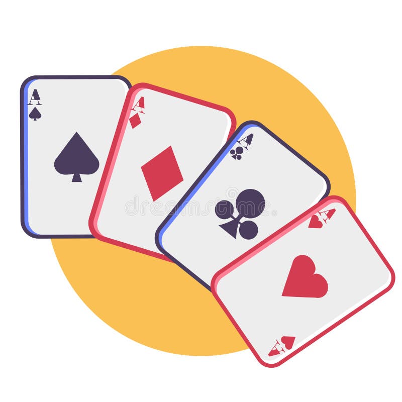 Playing Arts with Aces Icon Stock Vector - Illustration of icon, aces ...