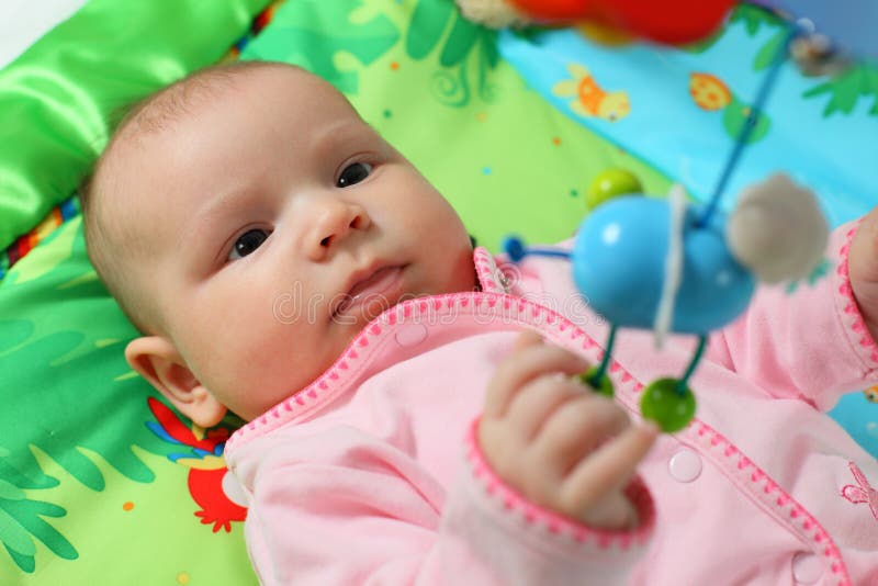 Playing baby stock image. Image of playing, little, bright - 17733123