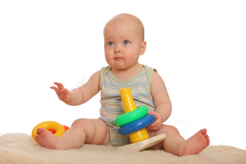 Playing baby stock image. Image of baby, casual, life - 17854951