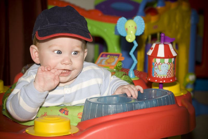 Playing baby stock image. Image of laughing, smiling, child - 5465413