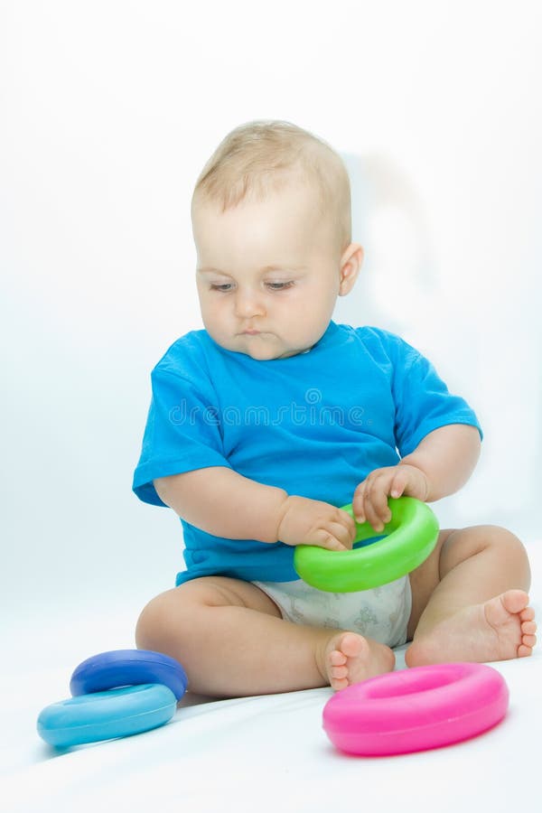 Playing baby stock image. Image of kids, innocence, sweet - 6261729