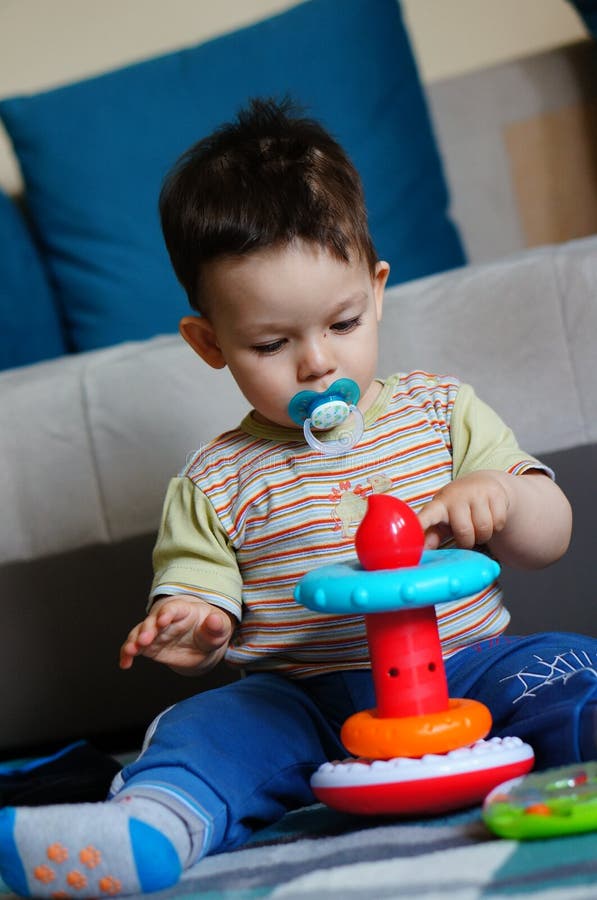 Playing baby stock photo. Image of stacking, playing - 54600998