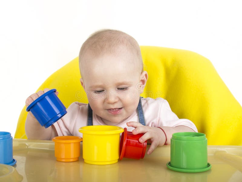 Playing baby stock photo. Image of background, studio - 60555826