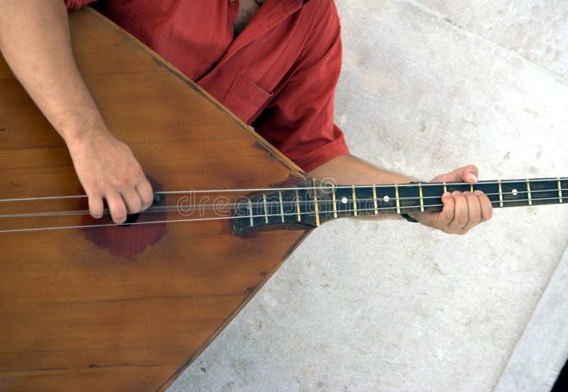 Playing the balalaika stock photo. Image of entertainment - 13381056