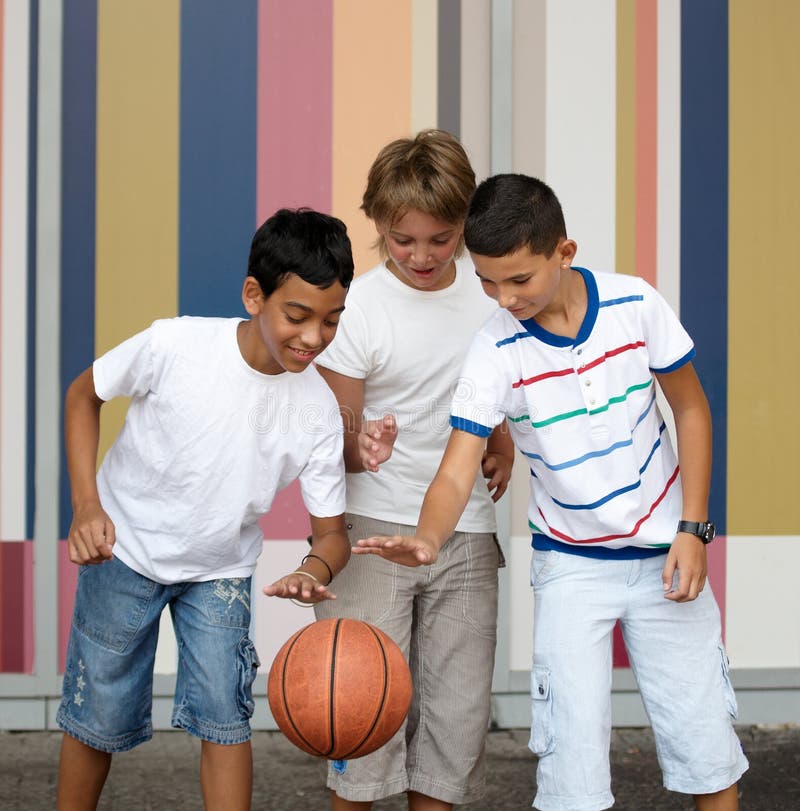 Playing ball . stock photo. Image of people, outdoors - 15682742