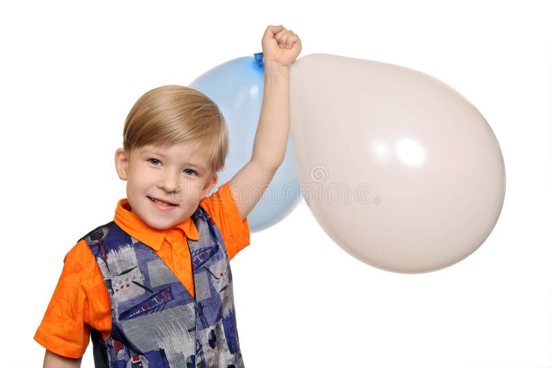 Playing with balloons stock photo. Image of child, positive - 22928826