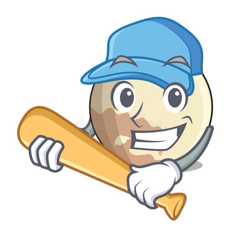 Playing Baseball Planet Pluto in the Cartoon Form Stock Vector ...