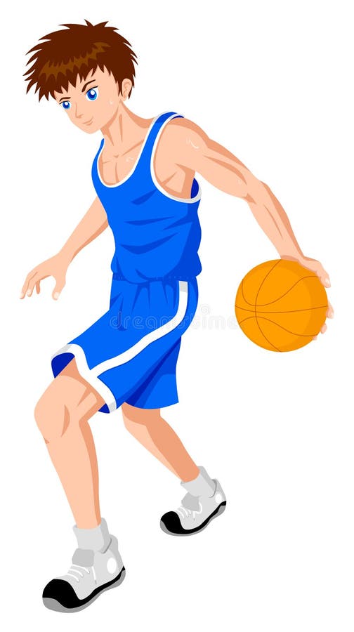 Anime Basketball player stock illustration. Illustration of avatar ...