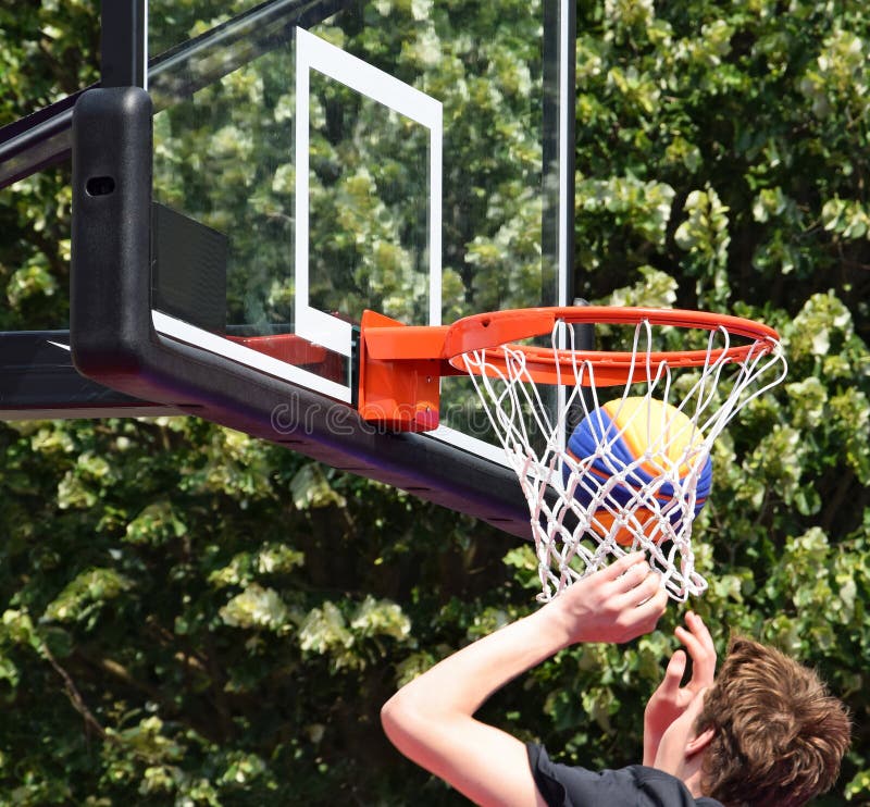 Playing basketball outdoor editorial stock photo. Image of selective ...