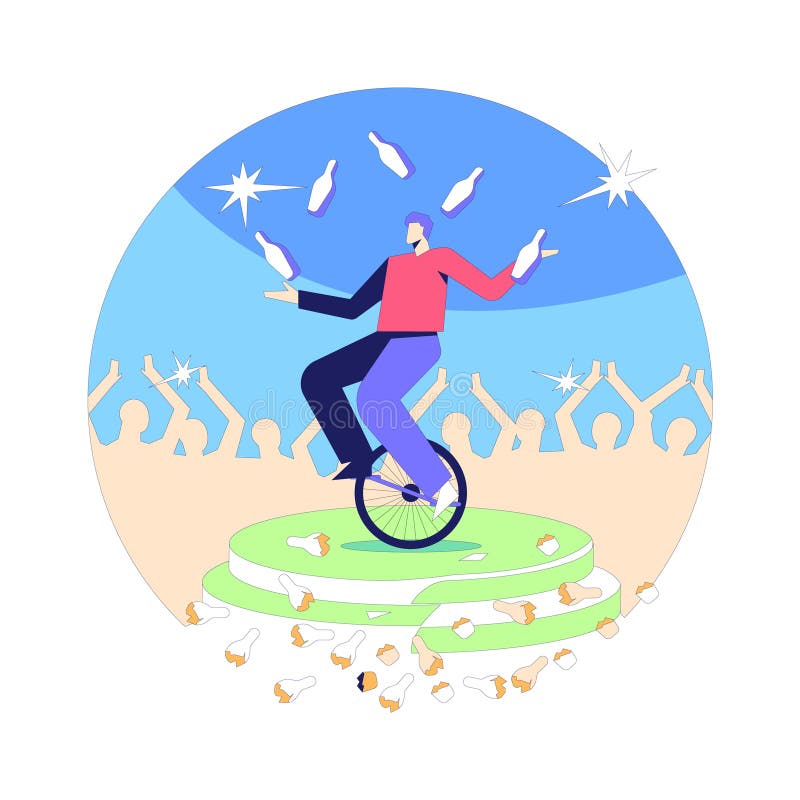 Playing with Bicycle, I Never Finish Anything Vector Illustration ... Playing with Bicycle, I Never Finish Anything Vector Illustration ...
