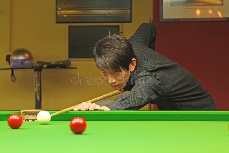 Playing billiards. stock image. Image of indoors, years - 20962245