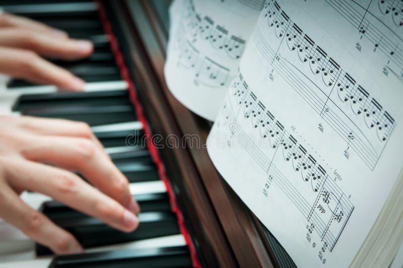 Music collage stock photo. Image of tone, highlight, strings - 49014344