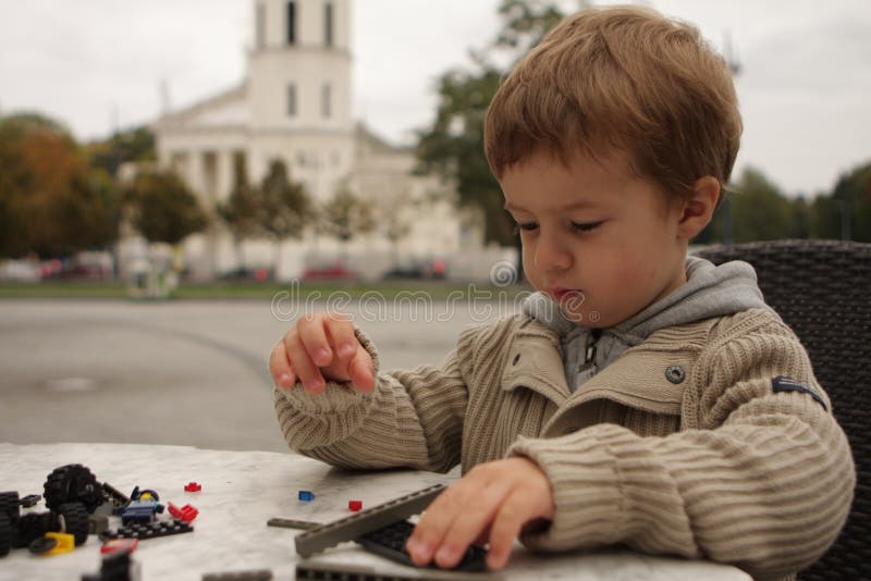 Playing boy stock image. Image of white, childhood, enjoying - 12328125