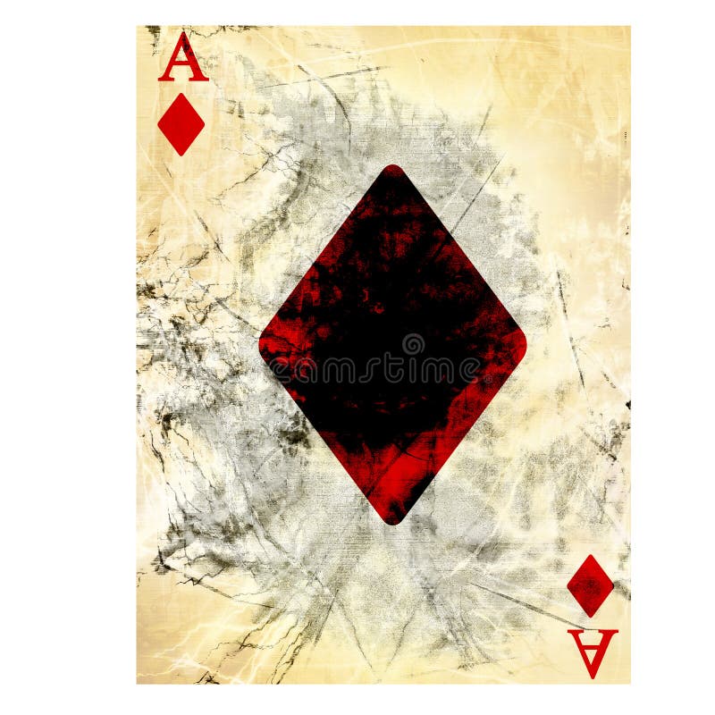 Playing card stock illustration. Illustration of damaged - 6848143