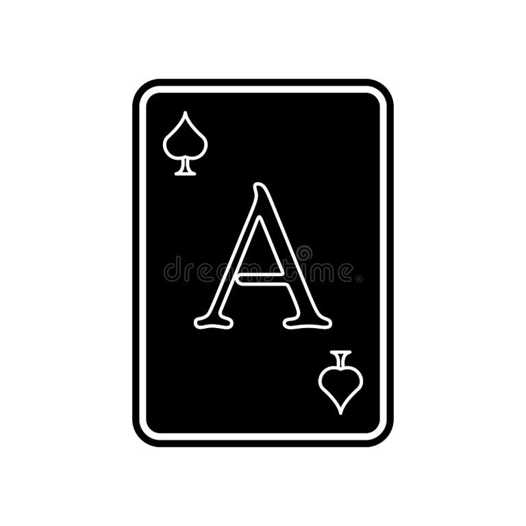 Playing Card Ace Icon. Element of Casino for Mobile Concept and Web ...
