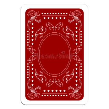 Playing card back stock vector. Illustration of table - 18339240