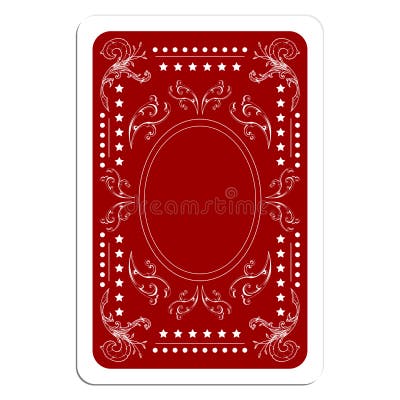 Playing card back stock vector. Illustration of table - 18339240