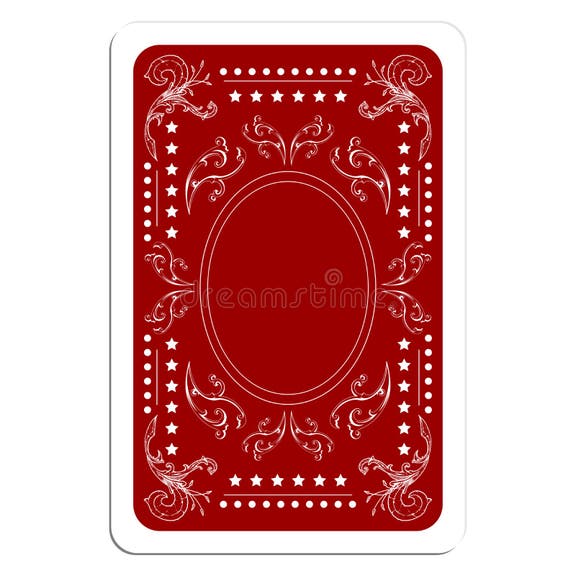Playing card back stock vector. Illustration of table - 18339240