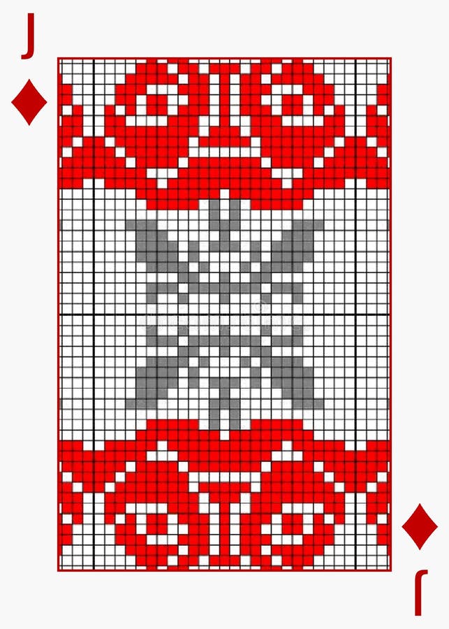 Playing Card Back Design with Embroidery Roses in Red and Black Stock ...