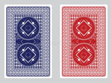 Playing Card Back Designs stock vector. Illustration of abstract - 41643250