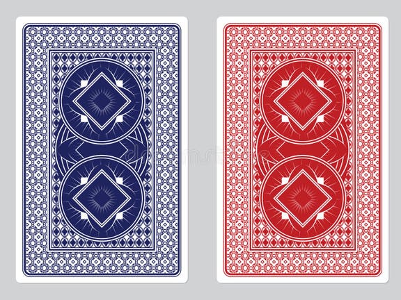 Playing Card Back Designs stock vector. Illustration of abstract - 41643250