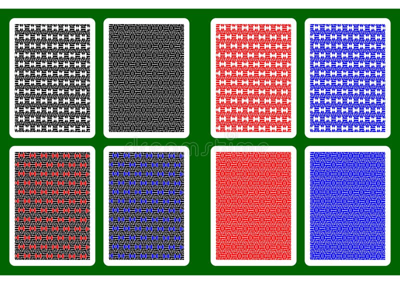 Playing Card Back Designs Red Stock Illustrations – 112 Playing Card ...