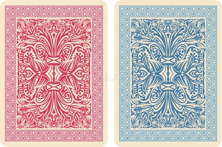Playing Card Back Designs. stock vector. Illustration of graphic - 47836352