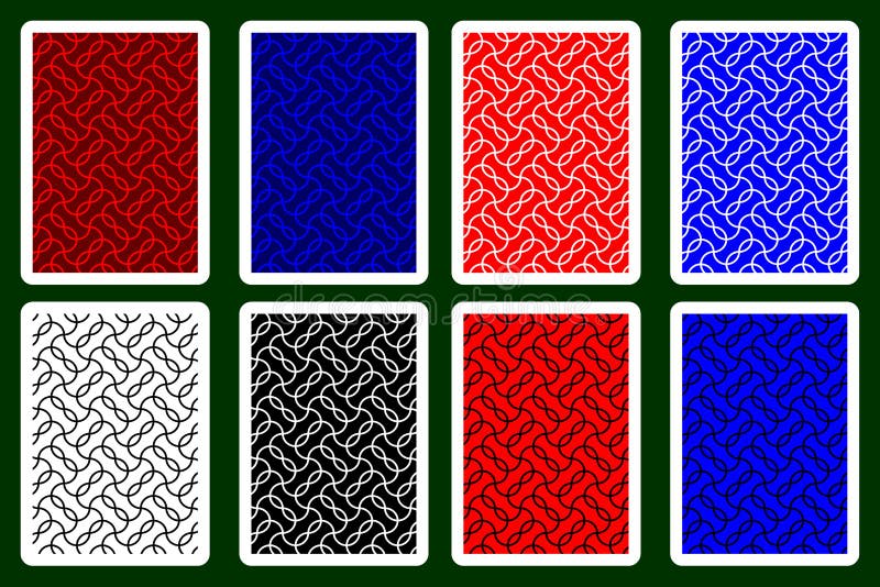 Playing Card Back stock vector. Illustration of modern - 102565488