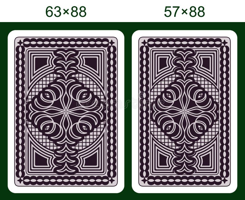 Playing card back stock vector. Illustration of table - 18339240